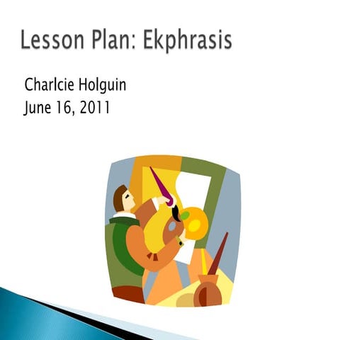 Ekphrasis Lesson Plan | PPTX