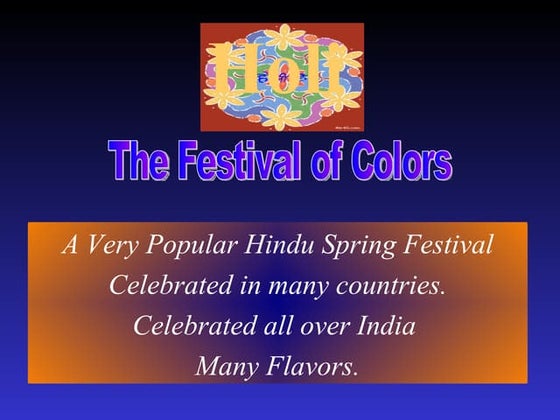 Holi ppt | PPT