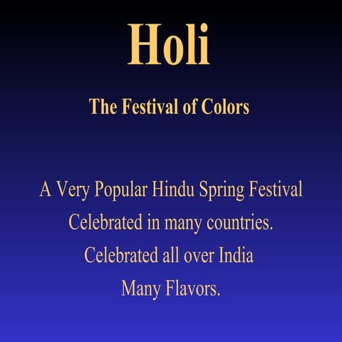 Holi | PPT