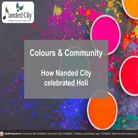 Holi @ Nanded City | PPTX