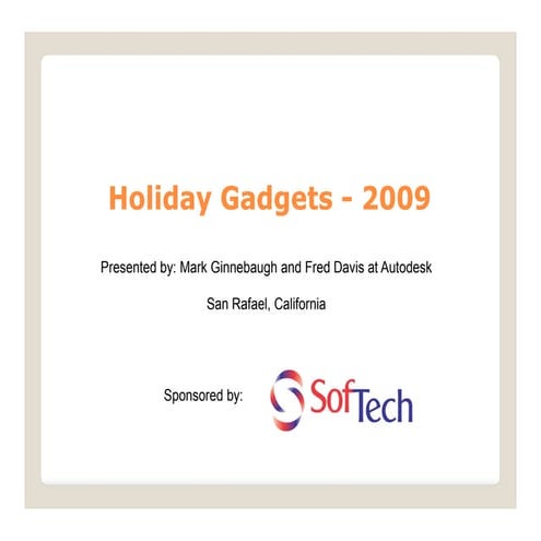 Holiday Gadgets 2009 | PDF