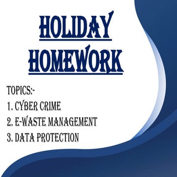 Holiday Homework.pptx