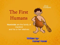 The Early Human History Pack | PPT