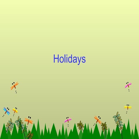 Holidays | PPT