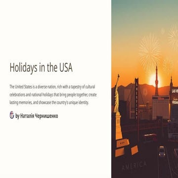 Holidays-in-the-USA. Country. Traditions. pptx | PPTX