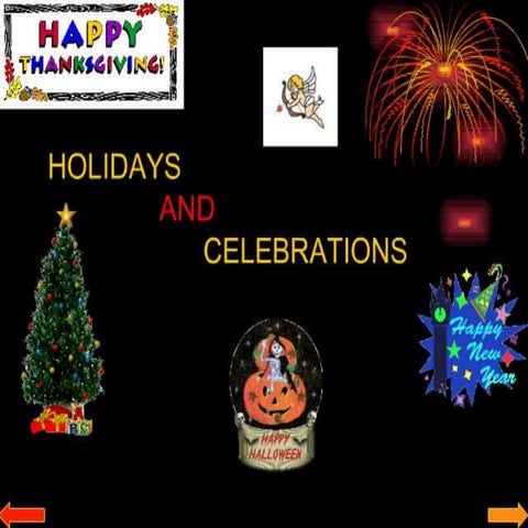 Holidays and celebrations | PPTX