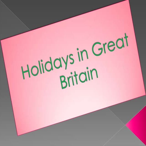 Holidays in great britain openable | PPTX