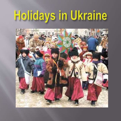 Holidays in ukraine | PPTX