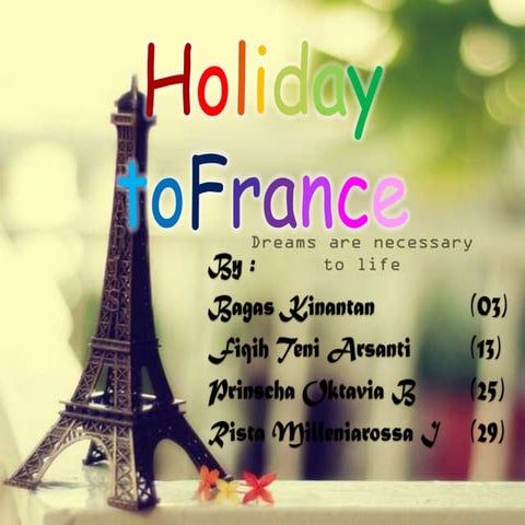 Holiday to France | PPTX