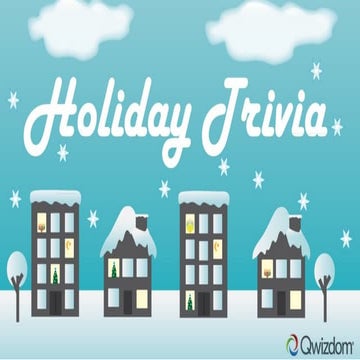 Holiday Trivia for Holiday season for party | PPTX