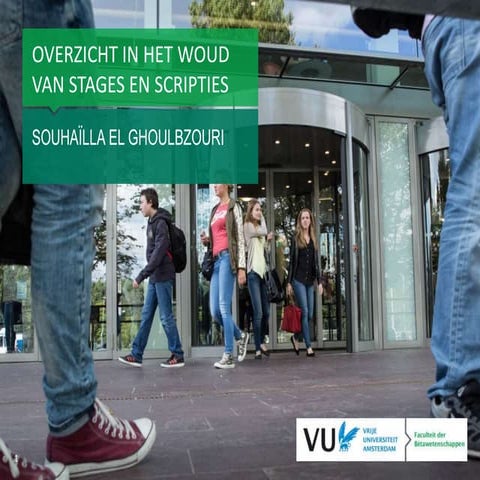 Overzicht in het woud van stages en scripties | PPTX