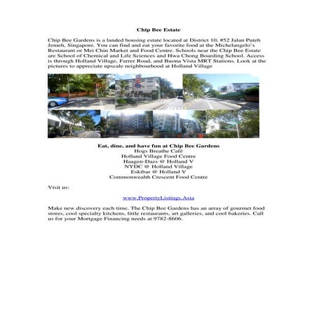 Chip Bee Estate | PDF