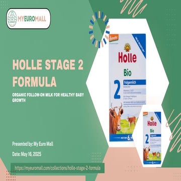 Holle Stage 2 Organic Baby Formula – For 6+ Months 🌱 | PDF