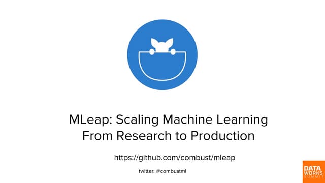 Mleap Deploy Spark Ml Pipelines To Production Api Servers Ppt