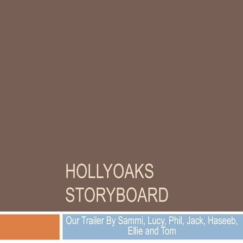 Hollyoaks script | DOCX