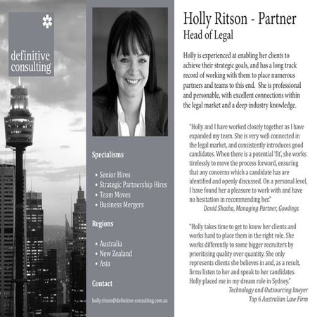 Holly Ritson Profile | PPT