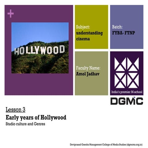 Hollywood a Brief History | PPT