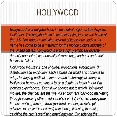 Hollywood a2 | PPTX