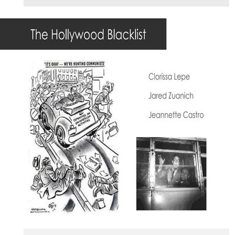 Hollywood blacklist | PPTX