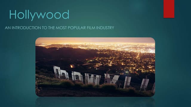 History of Hollywood | PPTX