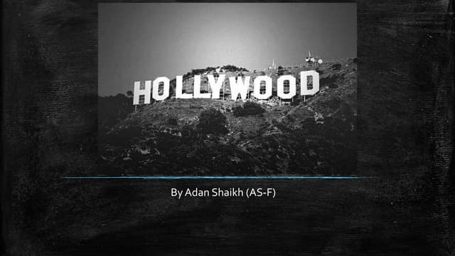 History of Hollywood | PPTX