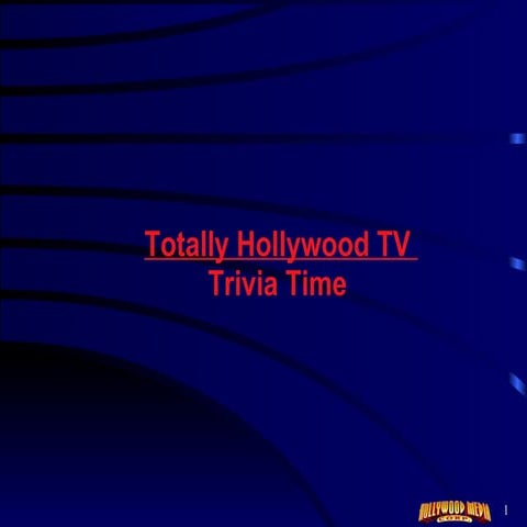 Hollywood Trivia Time | PPT