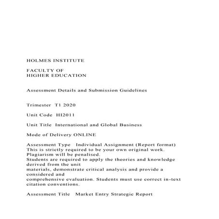 HOLMES INSTITUTE FACULTY OF HIGHER EDUC.docx