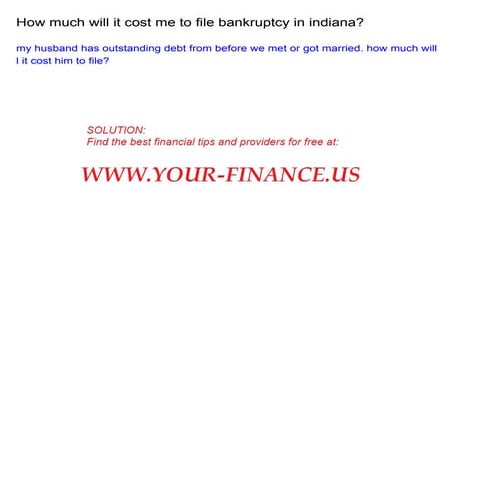 Help with bankruptcy? | PDF