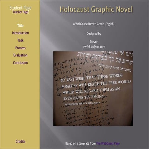 Holocaust WebQuest | PPT