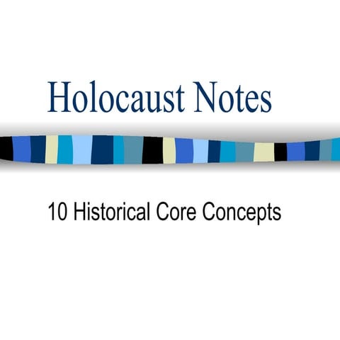 The Holocaust Notes | PPTX