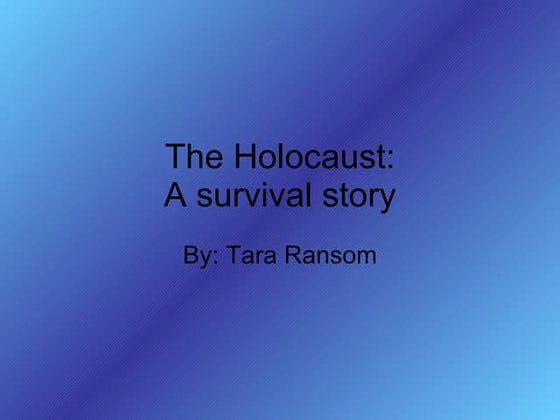 The holocaust | PPSX