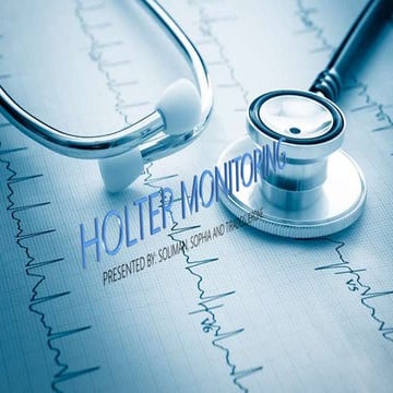 Holter monitoring | PPTX
