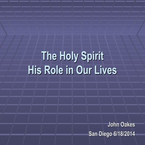 The Holy Spirit | PPT | Christianity | Religion & Spirituality