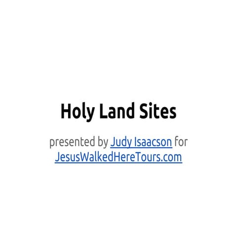 Top 10 Biblical Places in Israel | PPTX