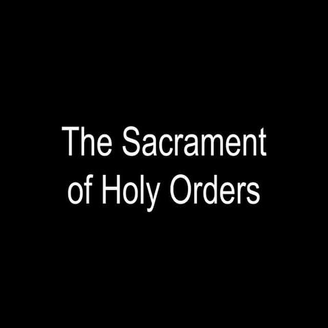 Symbols of holy orders | PDF