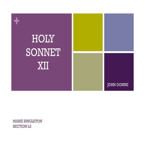 Holy Sonnet Annotation | PPTX