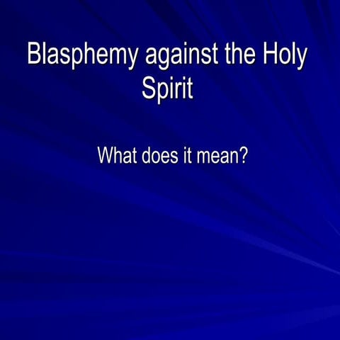 A263 blasphemy against the Holy Spirit, Son of David, shall never be ...
