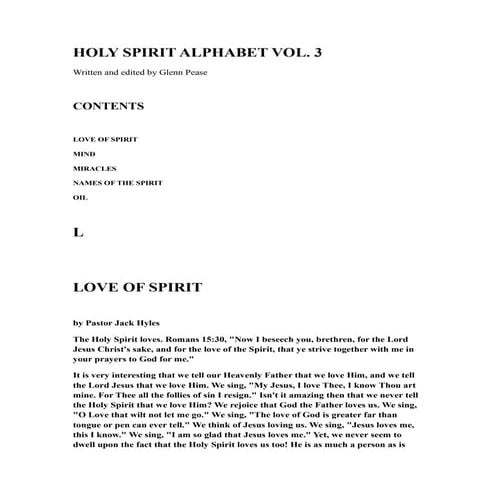 Holy spirit alphabet vol. 3 | RTF | Christianity | Religion & Spirituality