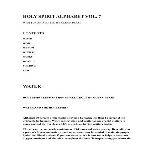 Holy spirit alphabet vol. 7 | RTF | Christianity | Religion & Spirituality