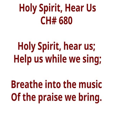Holy Spirit, Hear Us AND MAKE US FREE DE | PPT