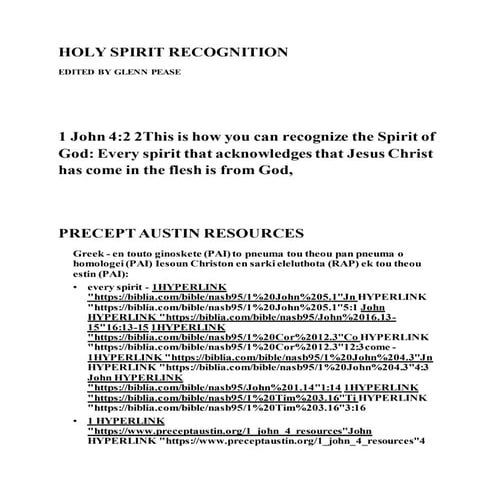 Holy Spirit In John's Gospel | PPT
