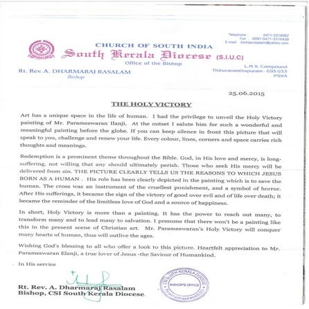 Holy victory church letter | PDF