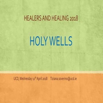 Holy wells presentation | PPT