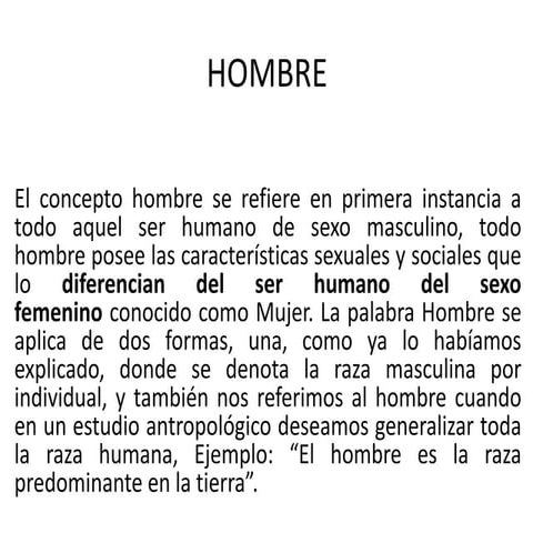 Hombre | PPT