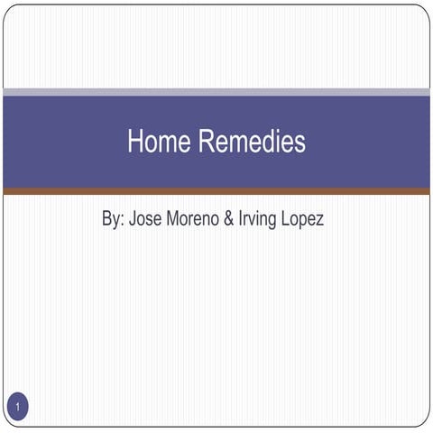 Home remedies | PPT
