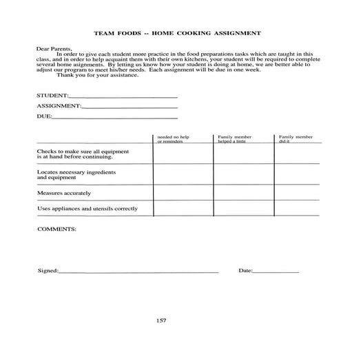 Home assignment-spoons | PDF | Cooking | Food & Drink