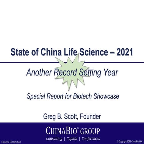 State of China Life Science 2021 | PDF
