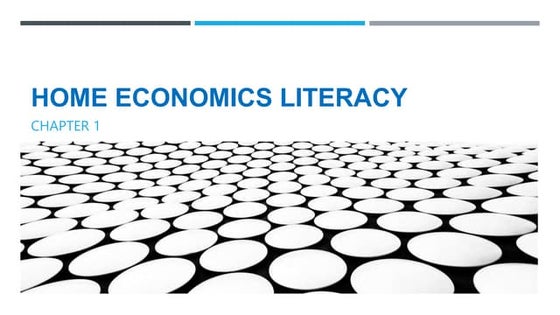 Introduction to Home Economics Literacy | PPTX | Education
