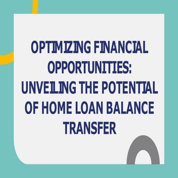 Home Loan Balance Transfer Process | PDF