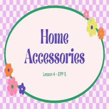 Home Accessories Pdf